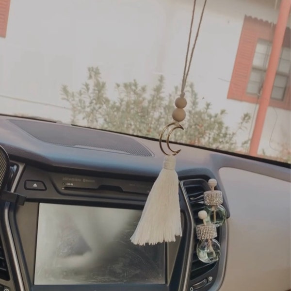 Macrame Car Diffuser Boho Car Diffuser Car Charm Car Accessories ...