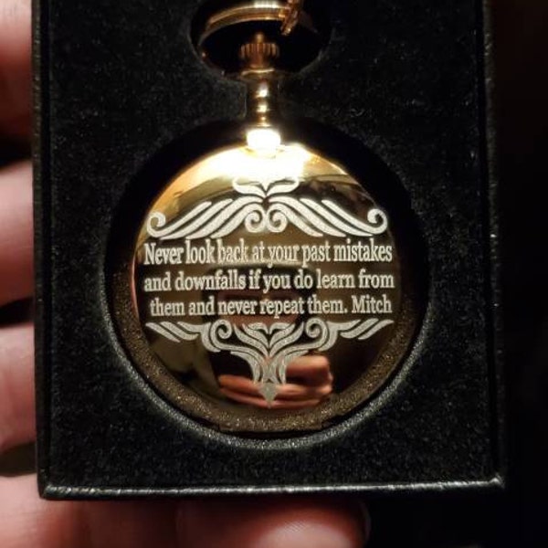 Eternity Chronometric Navigator Engraved Pocket Watch, Personalized ...