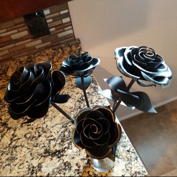 Stylized Metal Rose, 11th Anniversary, 6th Anniversary, 4th Anniversary ...