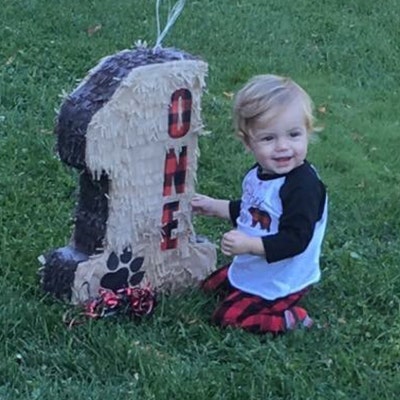 20'' Tall Number One Lumberjack Theme Piñata First Birthday - Etsy