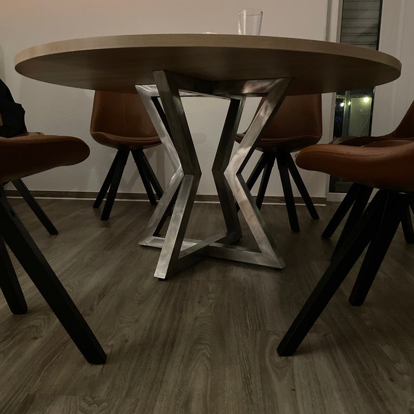 Heavy Duty Dining Table Base for Round or Square Table Top Industrial ...