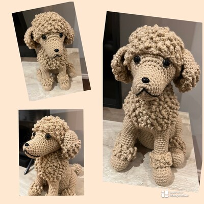 PATTERN english Only: Poodle Puppy Crochet Dog, Crochet Puppy, Crochet ...