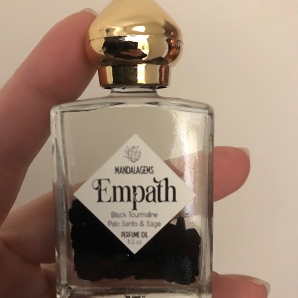 EMPATH PROTECTION Crystal Infused Natural Perfume Oil With Black ...