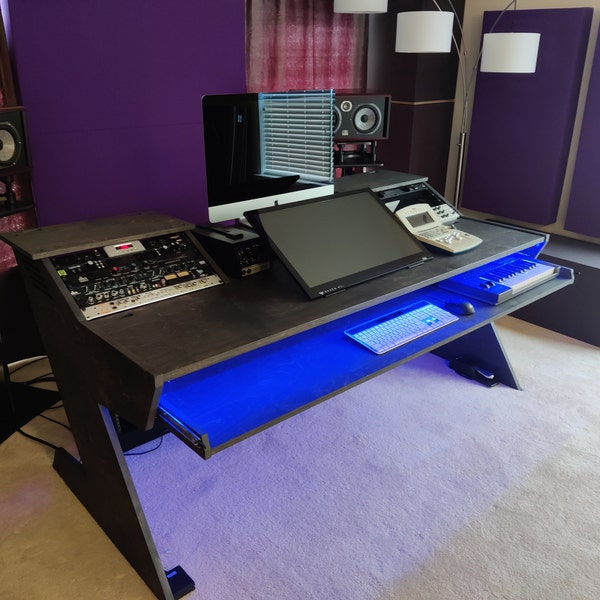 12U Recording Workstation UNFINISHED MDF/ Unfinished/diy/ Recording ...