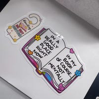 When Life Gets Blurry Sticker, Affirmation Sticker, Clear Laptop ...