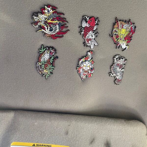 YK Dragon of Dojima Enamel Pin - Etsy