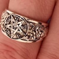 Sigil of Lilith With Snake Ring, Sigil of Lilith Ring, Lesser Key of ...