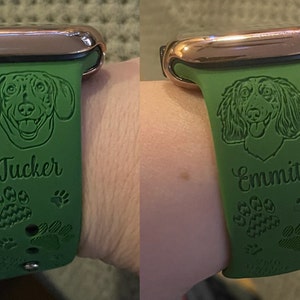 Sea Turtle Laser Engraved Silicone Watch Band, Personalized Watch Strap ...