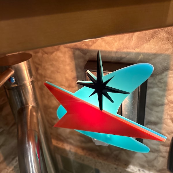 Mid Century Modern Night Light | "atomic Boomerang" Design | Retro ...