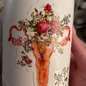 Placenta Sticker Newborn Organs human Body Floral Sticker Colorful ...