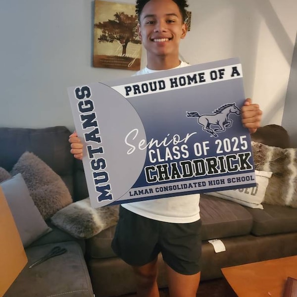 Customizable High School Grad Yard Sign | Class of 2026 High School ...