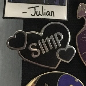 Simp Hard Enamel Pin Badge - Etsy