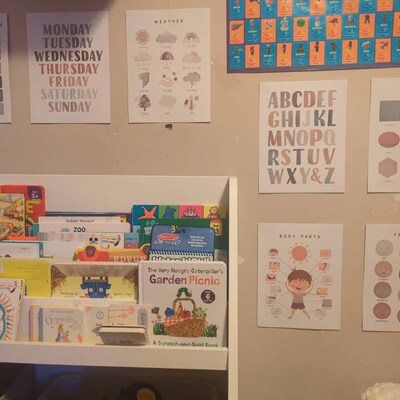 Set of Educational Posters, 8 Homeschool Prints, Montessori Classroom ...