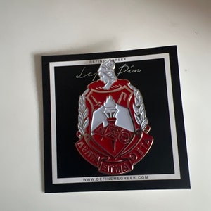 Red and White Number Lapel Pins Line Numbers Delta Sigma Theta DST - Etsy