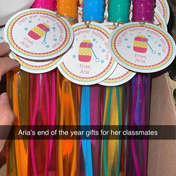 Bubble Tags, Summer Vacation Tag, Blow Bubbles Tag, Bubbles, Bubble ...