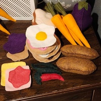 Felt Food Playset PDF Sewing Pattern MEGA BUNDLE Bread, 3D Fruit ...