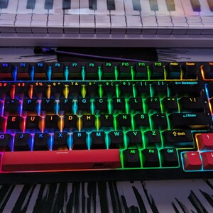 English & Japanese Dual Languages Backlit Keycaps Set for Mechanical ...