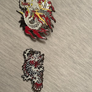 Datura Snake Black Edition enamel Pin - Etsy