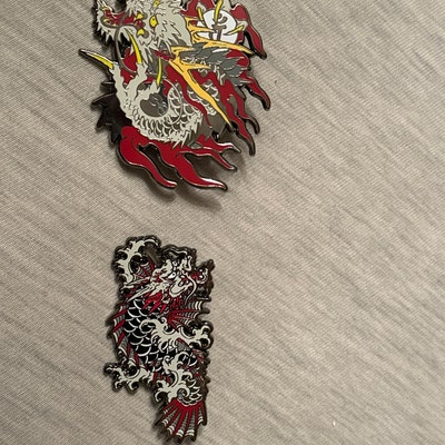 Datura Snake Black Edition enamel Pin - Etsy