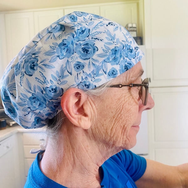 Sewing PATTERN Greys Anatomy-inspired Euro Style Surgical Scrub Cap Hat DIY Easy Sew Digital ...