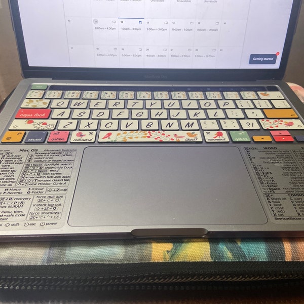 Word/excel (for Mac) - Quick Reference Guide Keyboard Shortcut Stickers ...