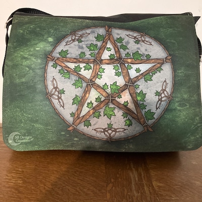 Moonphases Lunar Phases Shoulder Bag Moonflowers Art Bag Witch Bag ...