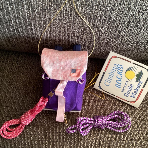 Ski Adventure Backpack - Magnet/ Ornament Decoration - Etsy