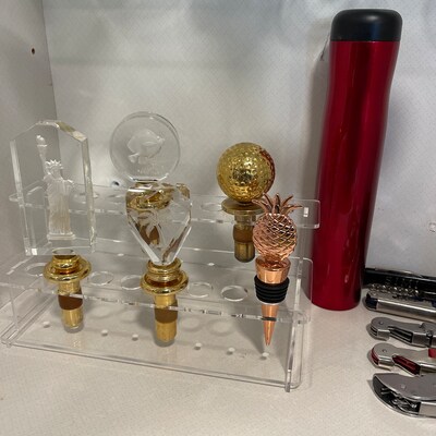 Wine Bottle Stopper Display Stand - Etsy