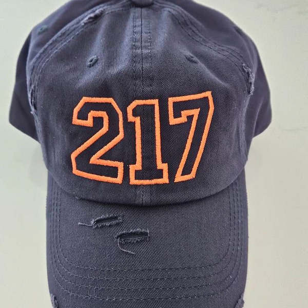 Custom Area Code Hat | Distressed Baseball Cap Custom Zip Code Baseball ...
