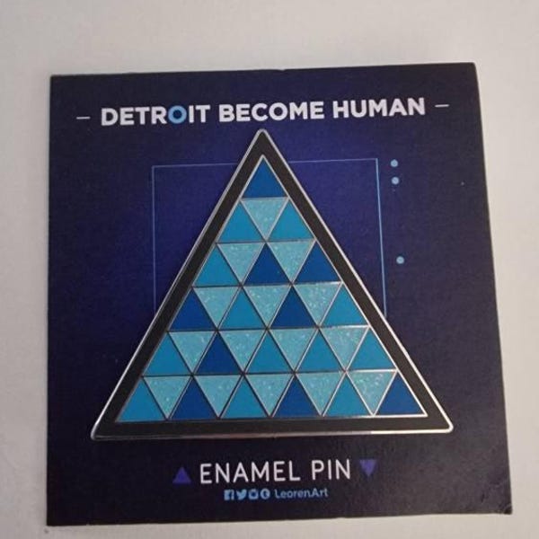 Detroit Become Human - Big Hard Enamel Pin + Glitter - Etsy