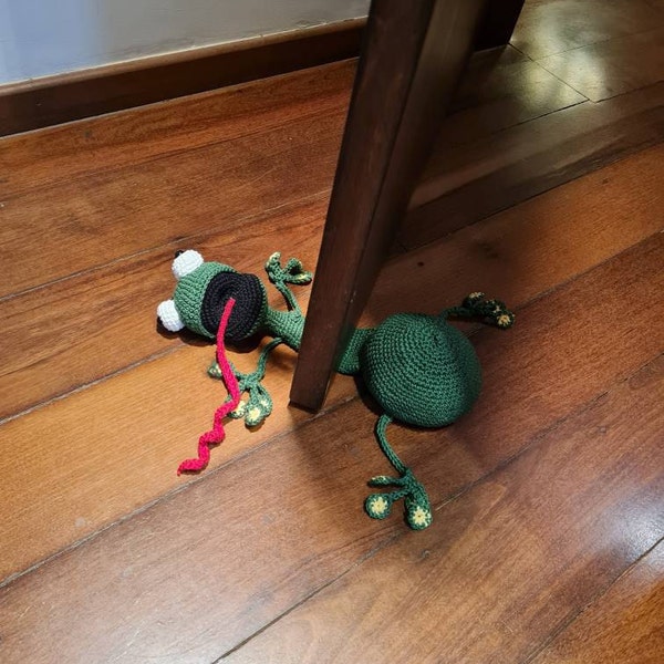 The Original Squashed Frog Door Stopper Amigurumi Instant Download PDF ...