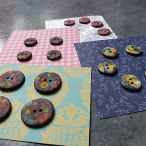 Delft Octagon Porcelain Buttons-delft Buttons-artisan | Etsy