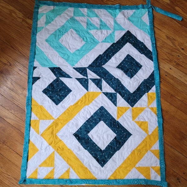 Triangle Jitters Quilt Pattern PDF Download - DIY Sewing for Beginners ...