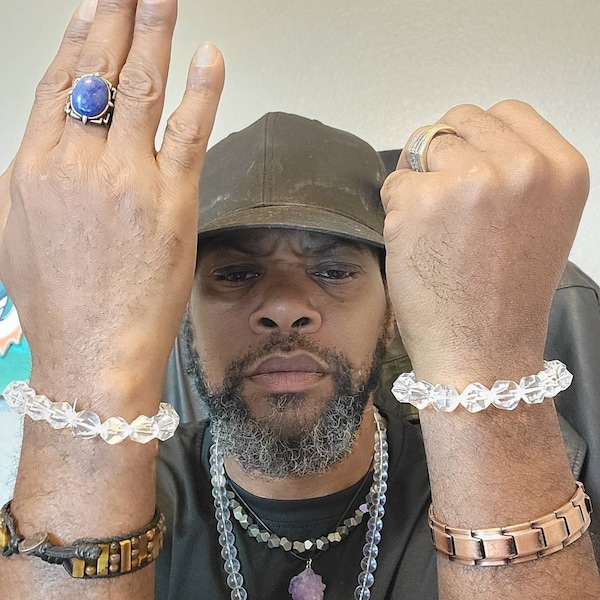 Peruvian Pink Opal Roundel 7-7.5mm Wire Wrapped Rhodium Silver Handmade ...