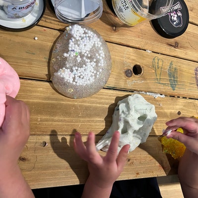 Peach Bingsu Crunchy Slime, Peaches, Slime Gifts, Scented Slime, Slime ...