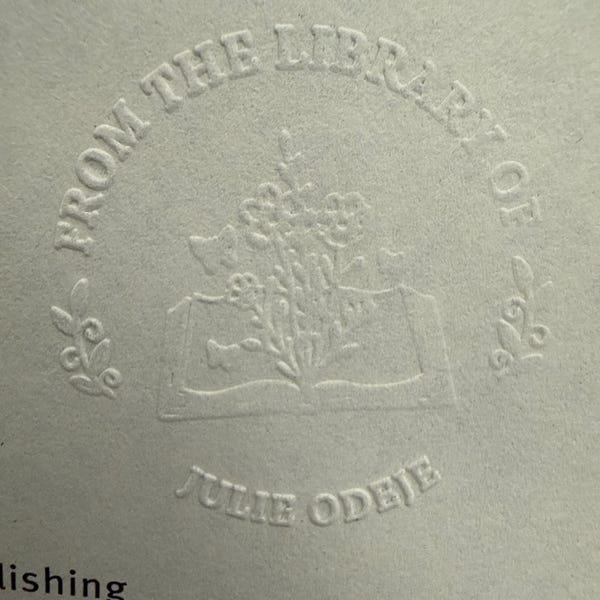 Custom Book Embosser Stamp, Book Embosser Personalized, Custom From the ...