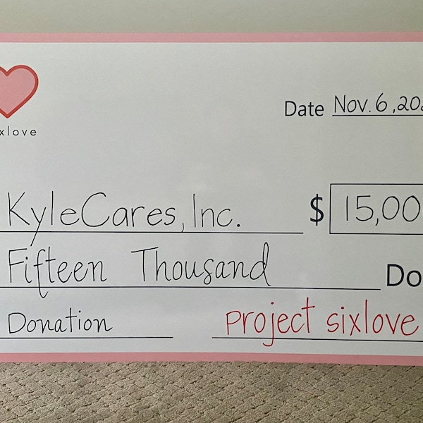Jumbo Check - Fundraiser Check - Charity Check - Super Size - Re-usable ...