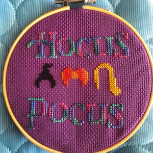 It's Just a Bunch of Hocus Pocus Circle Cross Stitch Pattern PATTERN ...