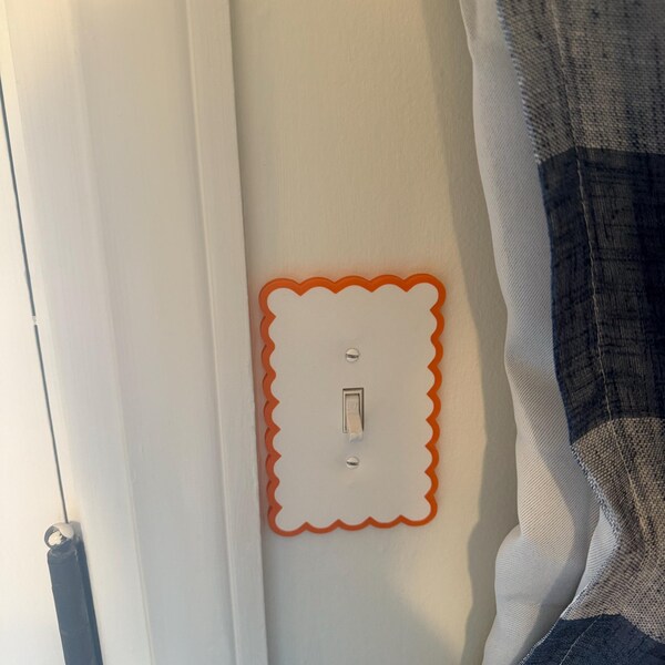 Light Switch Cover With Cat Accent, Wall Plate Cover, Mid Century ...