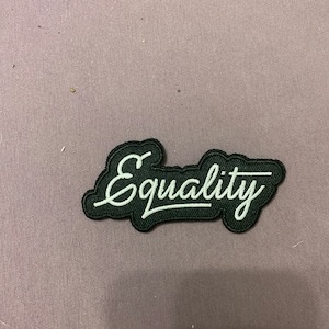 Equality Embroidered Patch Feminist Iron on Patches Pride - Etsy