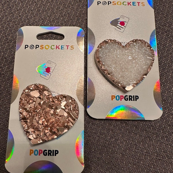 Resin Geode Phone Grip, Phone Accessories, Druzy Phone Grip, Geode ...