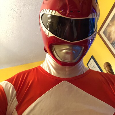 Red Ranger Mmpr Helmet free Shipping - Etsy