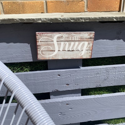 The Snug Hanging and Free Standing Wooden Sign - Etsy