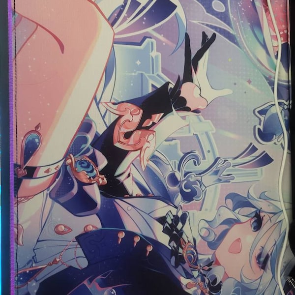 Anime RGB LED Large Mouse Pad, Genshin Impact Furina, Desk Mat ...