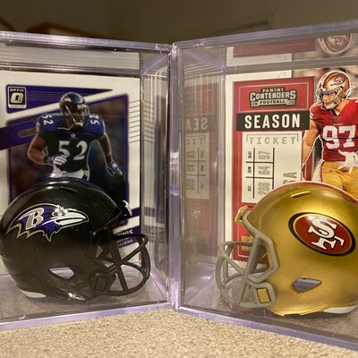 Kansas City Chiefs Players Mini Helmet Shadowbox W/ Football - Etsy