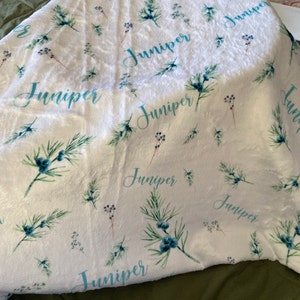 Personalized Baby Blanket, Juniper Baby Blanket, Girl Baby Blanket ...