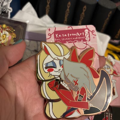 Hazbin Hotel Charlie & Vaggie Enamel 2nd Run Pin 3 Chaggie 2 Variants ...