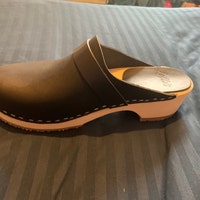 Swedish Clogs Sweden Elsa Classic Black Leather by Lotta From Stockholm ...