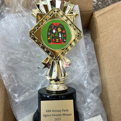Kick Ass Trophy Custom Funny Office Award 7 Tall Includes Personalized ...