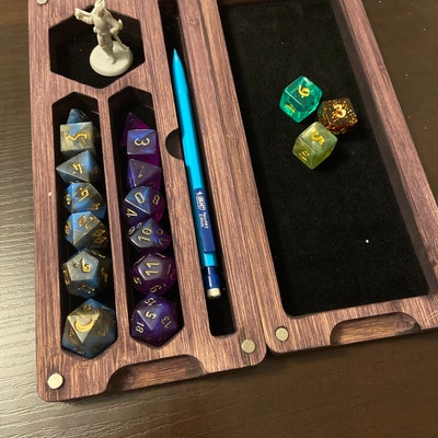 Dungeons Box™ D&D Dice Box USA Made Hero Dice Vault Handmade RPG Bamboo ...